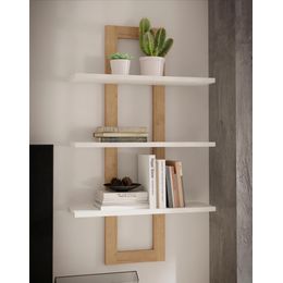 FORTE Wandregal "Chesapeak", B/H/T: 70cm x 121,1cm x 23,6cm, wei&szlig;, Wohnzimmer, Regale