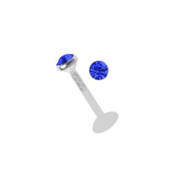 Adelia&acute;s ADELIA ́S Damen Dehnschnecke "Piercing Ohrpiercing", blau, Titan, Piercings, Teflon ist Allergiefrei und als Erstpiercing zugelassen