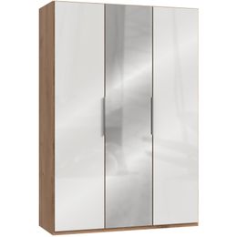 Kleiderschrank wimex, B:150cm H:216cm T:58cm, braun, Schlafzimmer, Schr&auml;nke, "Level by fresh to go", mit Glas- und Spiegelt&uuml;ren