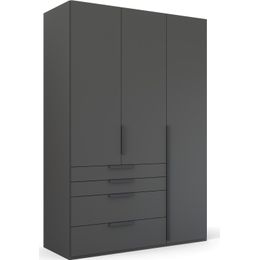 Dreht&uuml;renschrank Rauch, B:151cm H:223cm T:60cm, grau, Holzwerkstoff, Schr&auml;nke, "Kleiderschrank Schrank Garderobe W&auml;scheschrank PURISMA", mit