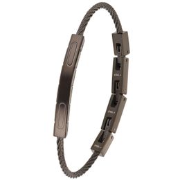 s.Oliver Herren Armband "2036848, 2036850", 20cm, Edelstahl, braun, Edelstahl, Armb&auml;nder