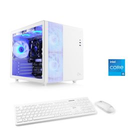 CSL PC "Cube V24126", Microsoft Windows 11 Home (64 Bit), 16 GB RAM 500 GB SSD, wei&szlig;, B&uuml;ro, Desktop-PCs