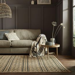 Teppich FLAIR RUGS, B:120cm H:5mm L:170cm, beige, Jute, Wohnzimmer, Teppiche, "Luis"
