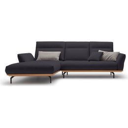 Ecksofa, B:298cm H:103cm T:183cm, schwarz, CREATION BY ROLF BENZ, Chenille COCO (72% Polyester 15% Baumwolle 13% Polyacryl), Wohnzimmer, Sofas,