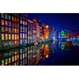 papermoon Fototapete "Photo-Art JUAN PABLO DE, AMSTERDAM", B/L: 3,5m x 2,6m, Bahnen: 7 Stk., bunt, Schlafzimmer, Tapeten