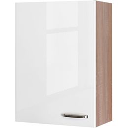 H&auml;ngeschrank Flex-Well, B:60cm H:89cm T:32cm, wei&szlig;, Holzwerkstoff, K&uuml;che, Schr&auml;nke, "Florenz", (B x H x T) 60 x 89 x 32 cm