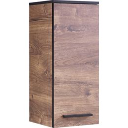 H&auml;ngeschrank SAPHIR, B:30cm H:72cm T:33cm, braun, Spanplatte, Badezimmer, Schr&auml;nke, "Quickset 374 Wand-Badschrank, 1 T&uuml;r, 2 Einlegeb&ouml;den, inkl.