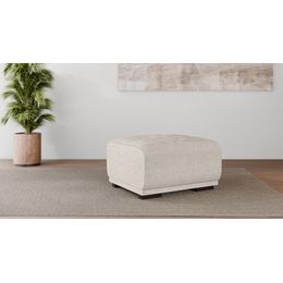Polsterhocker Home Affaire, B:61cm H:46cm T:72cm, beige, 100% Polyester, Hocker, "BORNHOLM, kleiner Hocker passend zur Serie, Ma&szlig;e B/T/H: 61/72/46