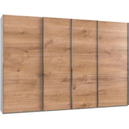 Schwebet&uuml;renschrank wimex, B:350cm H:216cm T:65cm, wei&szlig;, Schr&auml;nke, "Level by fresh to go", mit Synchron&ouml;ffnung