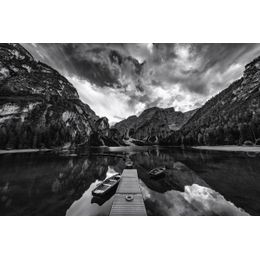 papermoon Fototapete "Photo-Art MARCO TAGLIARINO, BRAIES 'GRAUSTUFEN'", B/L: 3,5m x 2,6m, Bahnen: 7 Stk., bunt, Schlafzimmer, Tapeten
