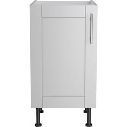 Sp&uuml;lenschrank KOCHSTATION, B:45cm H:87cm T:58,4cm, grau, K&uuml;che, Schr&auml;nke, "KS-Ahus", Breite 45 cm