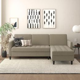 Ecksofa DOREL HOME, B:213cm H:83cm T:154cm, braun, Webstoff, 100% Polyester, Wohnzimmer, Sofas, "Presley, L-Form", Ecksofa mit Bett-Funktion und