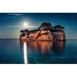 papermoon Fototapete "Insel", B/L: 5m x 2,8m, Bahnen: 10 Stk., bunt, Schlafzimmer, Tapeten