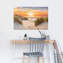 Poster Reinders, B:91,5cm H:61cm T:0,1cm, orange, Holzwerkstoff, Bilder, "Beautiful Dunes"