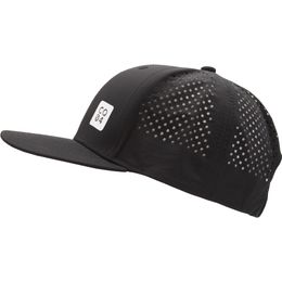 Chillouts Herren Snapback Cap "Owaka Hat", schwarz, gepunktet, unifarben, Kunstfaser, Caps, sportlich, mit perforierten Seitenteilen & urbanem Look