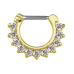 Adelia&acute;s ADELIA ́S Damen Nasenpiercing "Piercing Nasenpiercing", gold, Silber 925 (Sterlingsilber), Piercings, mit 316l Stahlstab als Verschluss Clicker
