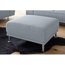 Sit & More Hocker SIT & MORE, B:89cm H:44cm T:89cm, grau, Struktur (100% Polyester);Luxus-Microfaser ALTARA NUBUCK (100% Polyester), Wohnzimmer, Hocker,