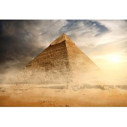 papermoon Fototapete "Pyramide", B/L: 3,5m x 2,6m, Bahnen: 7 Stk., bunt, Schlafzimmer, Tapeten