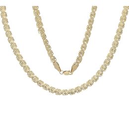 Vivance Damen Goldkette "rose necklace", Gelbgold 375, gelb, Gelbgold 375, Halsketten