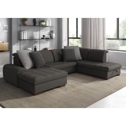 Sit & More Sofakissen SIT & MORE, B:60cm H:60cm T:20cm, beige, Polsterauflagen, "Luxor", 2-teiliges Kissenset in Samtoptik