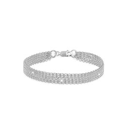 Elli Damen Armband "Breit Glieder Basic Silber 925", 18cm, ohne Stein, Silber 925 (Sterlingsilber), silber, Silber 925 (Sterlingsilber), Armb&auml;nder