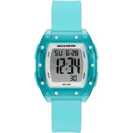 Skechers Damen Chronograph "SAWTELLE", blau, Armbanduhren, Quarzuhr, Armbanduhr, Damenuhr, Herrenuhr, Silikonarmband, digital