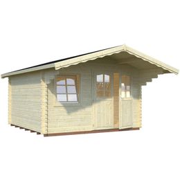 Gartenhaus Palmako, beige, Massivholz, Gartenh&auml;user, "Sally", 12,3 qm