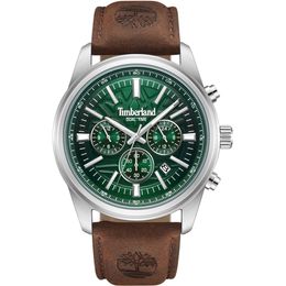 Timberland Herren Chronograph "NORTHBRIDGE", braun, Armbanduhren, Quarzuhr, Armbanduhr, Herrenuhr, Lederarmband, Stoppfunktion, Datum