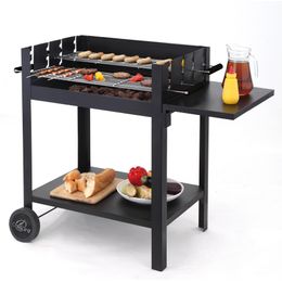 Holzkohlegrill Tepro, B:109cm H:90cm T:59cm, schwarz, Grills, "Grillwagen Lambada", BxTxH: 109x59x90 cm
