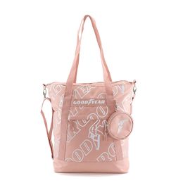 Good Year GOODYEAR Damen Henkeltasche "RPET", rosa, Kunstfaser, bedruckt, Taschen, mit einem Fassungsverm&ouml;gen von 16 Litern