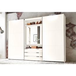 Schwebet&uuml;renschrank wimex, B:300cm H:216cm T:65cm, wei&szlig;, Schr&auml;nke, "Magic by fresh to go", mit drehbarer Spiegelt&uuml;r