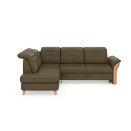 Ecksofa Home Affaire, B:269cm H:92cm T:200cm, gr&uuml;n, Luxus-Microfaser Euphora 100% Polyester, ;Easy Care: 98% Polyester, 2% Polyamid;Luxus-Microfaser
