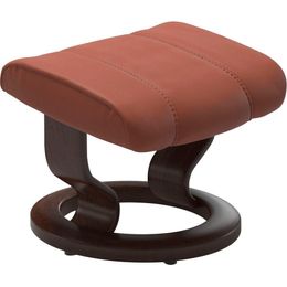 Fu&szlig;hocker stressless, B:54cm H:38cm T:39cm, rot, Leder BATICK: BATICK ist ein leicht korrigiertes, durchgef&auml;rbtes und genarbtes M&ouml;belleder, bei dem