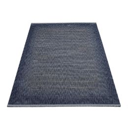 Teppich Musterring, B:80cm H:8mm L:150cm, blau, Polyester, Wohnzimmer, Teppiche, "MEMPHIS", exlcusive Musterring DELUXE COLLECTION mit seidigem Glanz