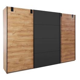 Schwebet&uuml;renschrank wimex, B:270cm H:210cm T:65cm, grau, Holzwerkstoff, Schr&auml;nke, "Malm&ouml;, Kleiderschrank wahlweise mit oder ohne Spiegel",