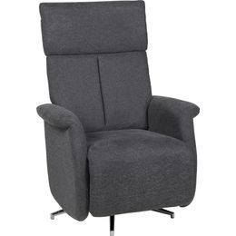 TV-Sessel Duo Collection, B:78cm H:112cm T:80cm, grau, 100% Polyester, Sessel, "Thompson mit stufenloser Einstellung der R&uuml;ckenlehne, Relaxfunktion",