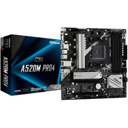 Asrock Mainboard "A520M Pro4", B:26cm H:6cm T:27,5cm, schwarz, Mainboards