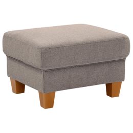 Polsterhocker Home Affaire, B:63cm H:48cm T:74cm, braun, 100% Polyester, Hocker, "Conville", Passend zur Servie "Conville", mit Federkern