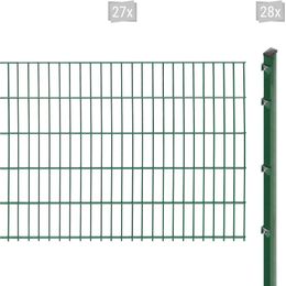 Arvotec Doppelstabmattenzaun "EXCLUSIVE 103 zum Einbetonieren", H/L: 103cm x 54m, Pfosten: 28 Stk., gr&uuml;n, Zaunelemente, Zaunh&ouml;he 103 cm, Zaunl&auml;nge 2