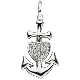 Jobo Damen Kettenanh&auml;nger "Anh&auml;nger Glaube, Liebe, Hoffnung", Silber 925 (Sterlingsilber), silber, Silber 925 (Sterlingsilber), Schmuckanh&auml;nger, 925