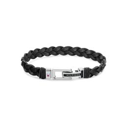Tommy Hilfiger Herren Armband "Schmuck Edelstahl Armschmuck Lederarmband CASUAL", 20cm, Edelstahl Leder, bunt, Edelstahl, Leder, Armb&auml;nder