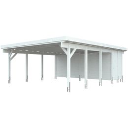Carport-Ger&auml;teraum Kiehn-Holz, wei&szlig;, Holzwerkstoff, Ger&auml;teh&auml;user, nur f&uuml;r Carport KH 330/331, versch. Farben