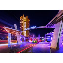 papermoon Fototapete "Photo-Art MICHAEL ZHENG, UPTOWN DALLAS", B/L: 4m x 2,6m, Bahnen: 8 Stk., bunt, Schlafzimmer, Tapeten
