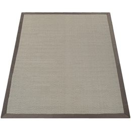 Teppich Paco Home, B:120cm H:4mm L:170cm, beige, Polypropylen (PP), Wohnzimmer, Teppiche, "Sisala 270", Flachgewebe, gewebt, Sisal Optik, Bord&uuml;re,