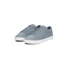 Tommy Hilfiger Herren Sneaker "TH HI VULC LOW CORE CANVAS", Gr. 48, grau, Textil, Schuhe, Freizeitschuh, Halbschuh, Schn&uuml;rer mit weich gepolstertem