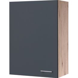H&auml;ngeschrank Flex-Well, B:60cm H:89cm T:32cm, grau, Holzwerkstoff, K&uuml;che, Schr&auml;nke, "Morena", (B x H x T) 60 x 89 x 32 cm, f&uuml;r viel Stauraum