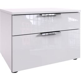 Nachtkommode wimex, B:54cm H:39cm T:41cm, wei&szlig;, Spanplatte, Sideboards, "level36 D by fresh to go", mit soft-close Funktion und Lackfronten, 2