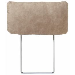 Kopfst&uuml;tze Home Affaire, B:50cm H:25cm T:11cm, beige, Luxus-Microfaser (100% Polyester), Luxus-Microfaser in Lederoptik (100% Polyester), Struktur