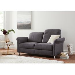 Sit & More 2,5-Sitzer SIT & MORE, B:179cm T:96cm, grau, Sofas, "Darwin", inklusive Federkern, wahlweise mit Kopfteilverstellung