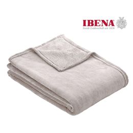 Wohndecke Ibena, B:150cm L:200cm, grau, Polyester, Wohndecken, "Uni Fleecedecke Olbia", einfarbig schick, Kuscheldecke